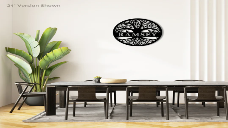 Five Creative Home Decor Ideas for Personalized Metal Name Signs ...